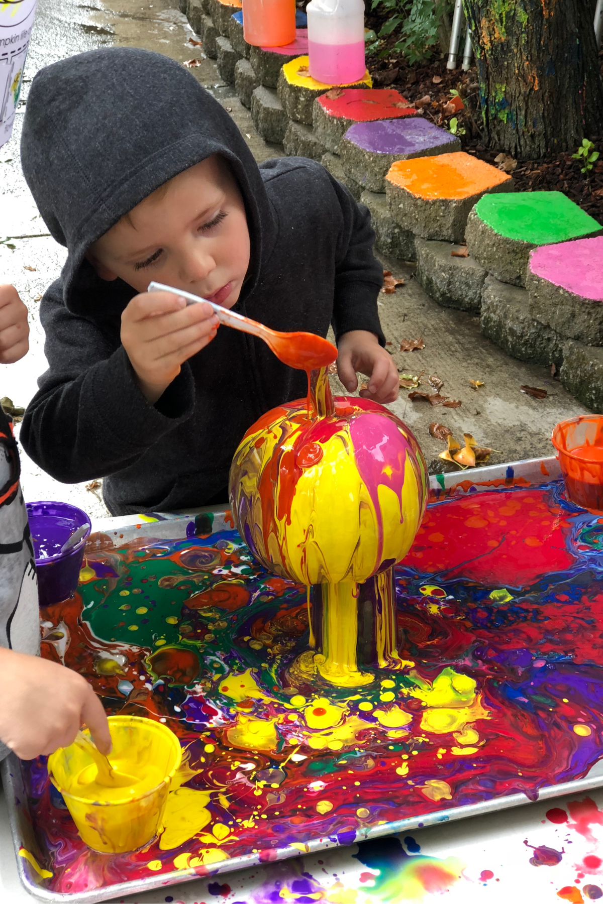 Drip Paint Pumpkins: Fall Activity for Kids - Friends Art Lab