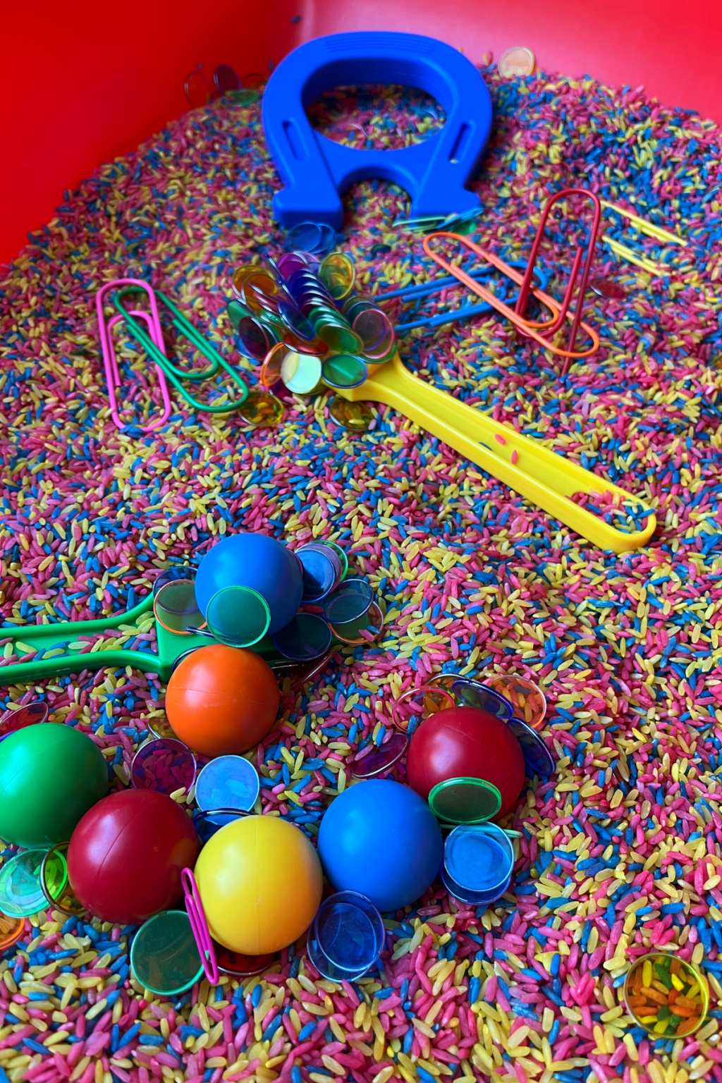 Magnet Sensory Bin - Preschool STEM Activity - Friends Art Lab