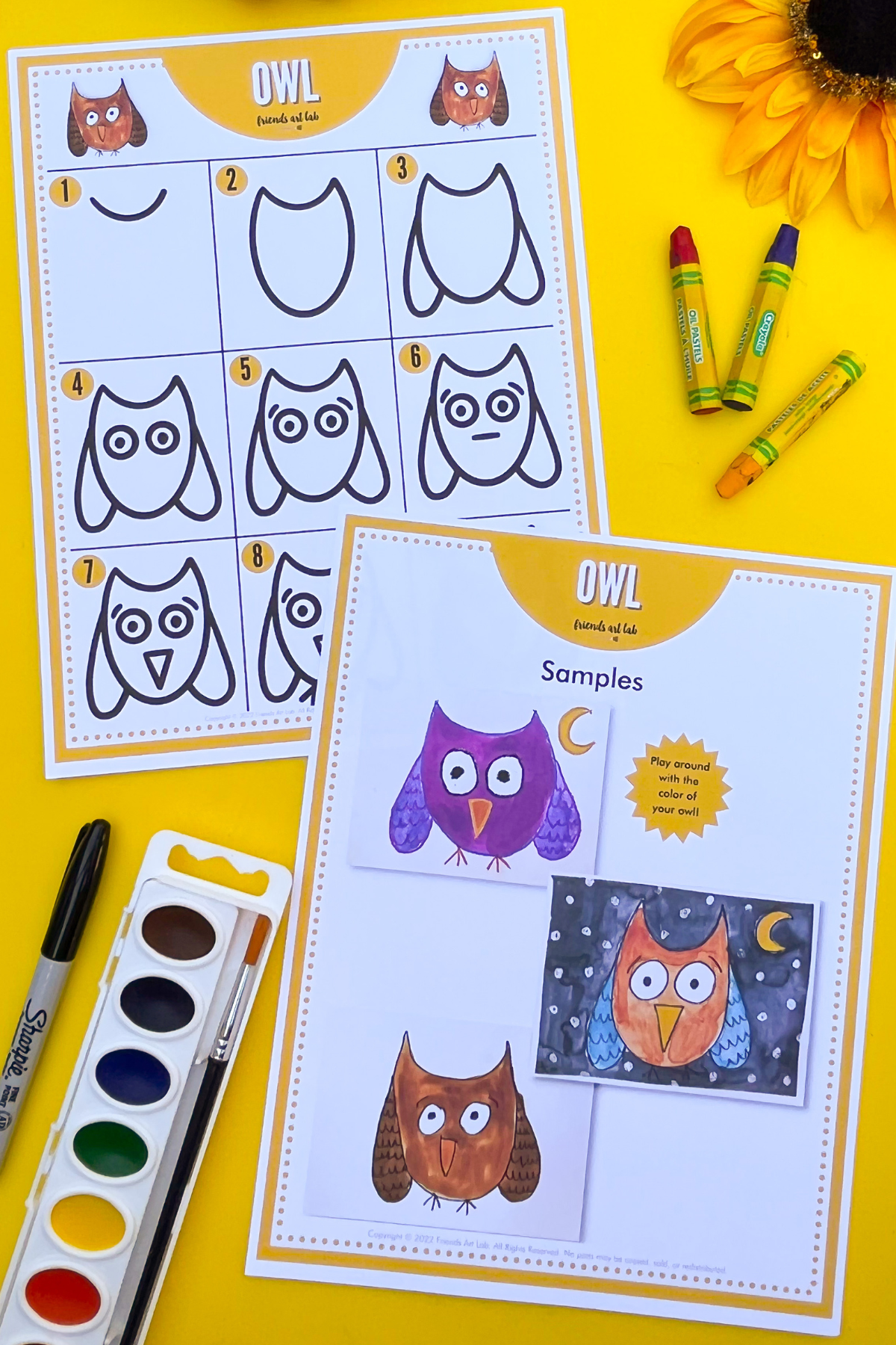 Fall Directed Draws for Kids - Friends Art Lab