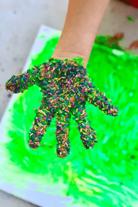 Finger Paint Color Mixing Activity - Friends Art Lab