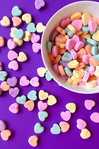 Candy Heart Pattern Cards with Free Printable - Friends Art Lab