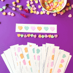 Candy Heart Pattern Cards with Free Printable - Friends Art Lab