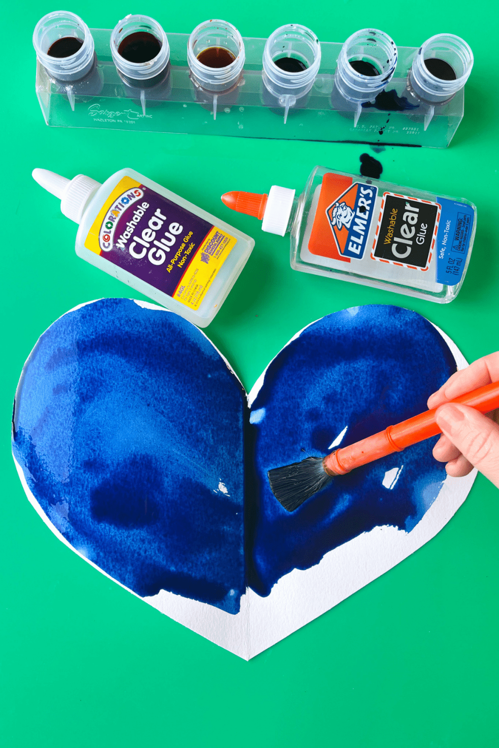 Clear Glue and Watercolor Art - Friends Art Lab