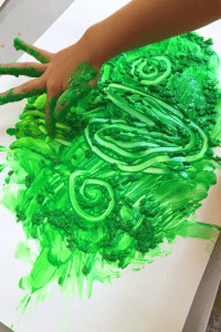 Finger Painting with Rice – A Sensory Dream - Friends Art Lab