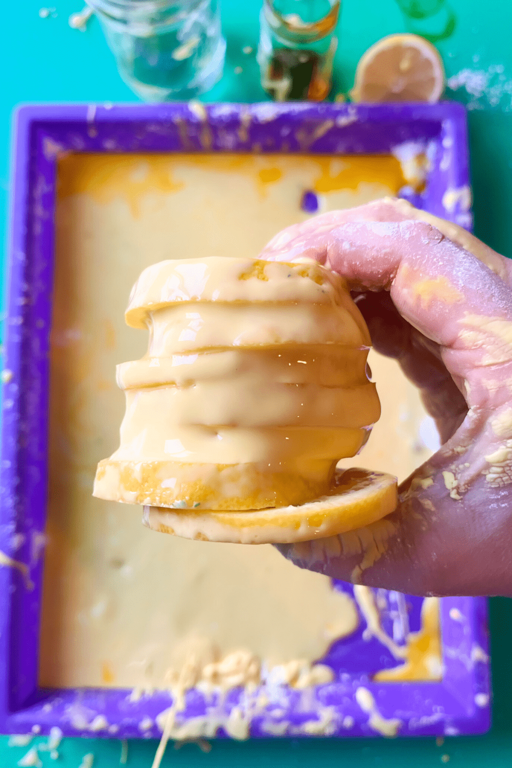 Lemon Oobleck Sensory Play - Friends Art Lab
