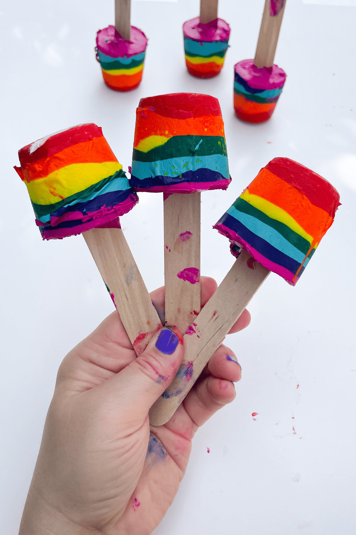 Paint Popsicles - Make Them in 3 Easy Steps - Friends Art Lab