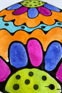 Black Glue Eggs - Easter Art Project for Kids - Friends Art Lab