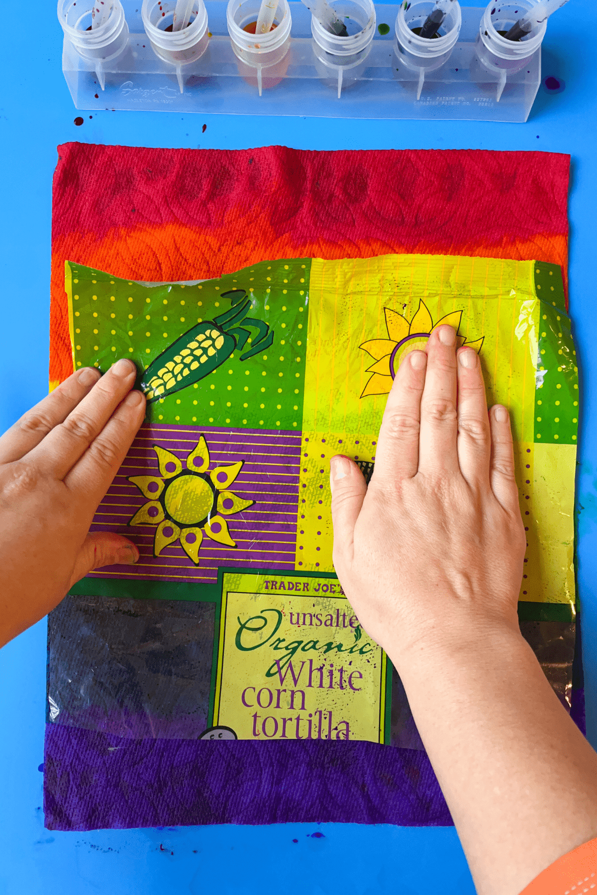 Paper Towel Rainbow Heart Craft - Friends Art Lab