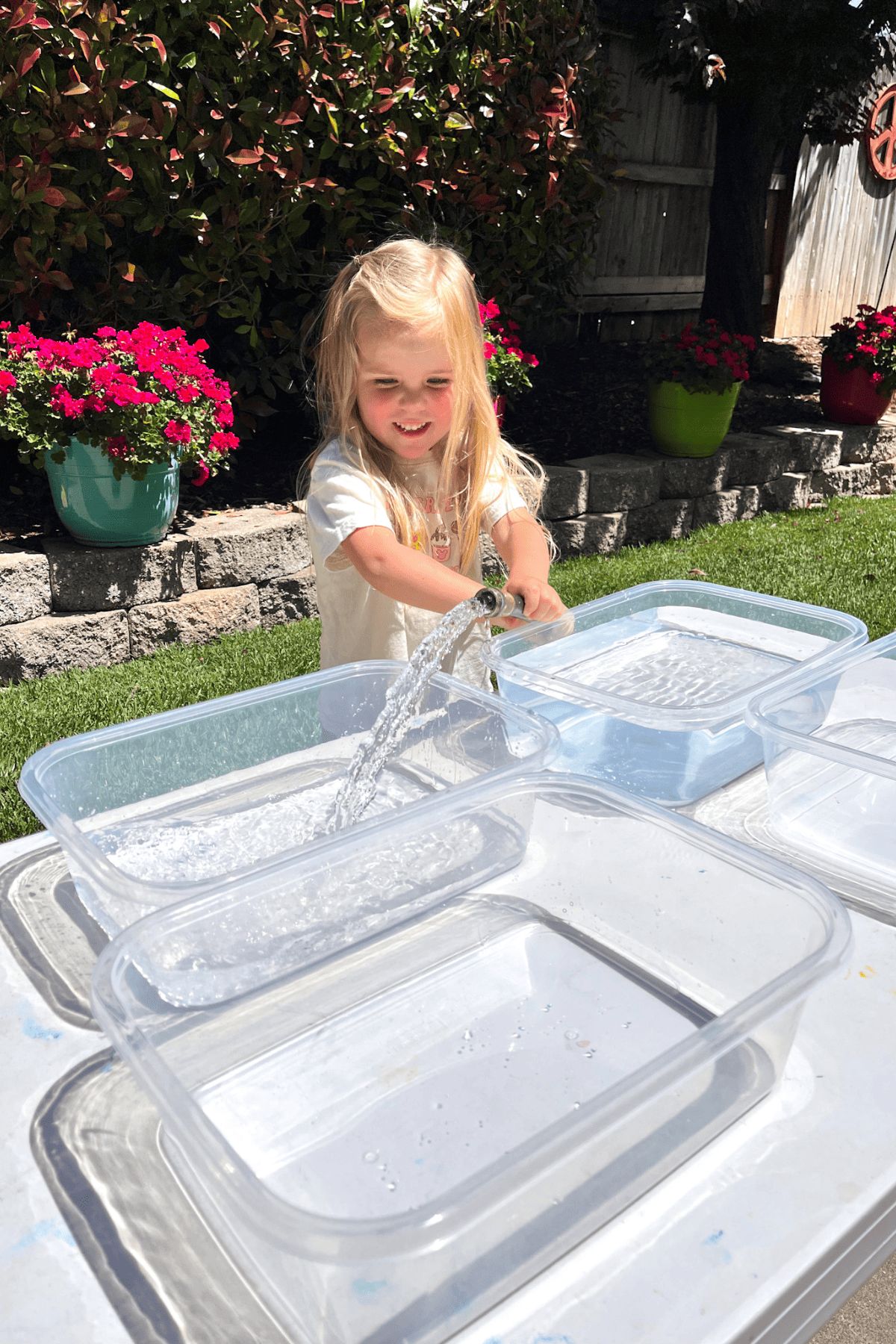Metallic Water Table Summer Activity - Friends Art Lab