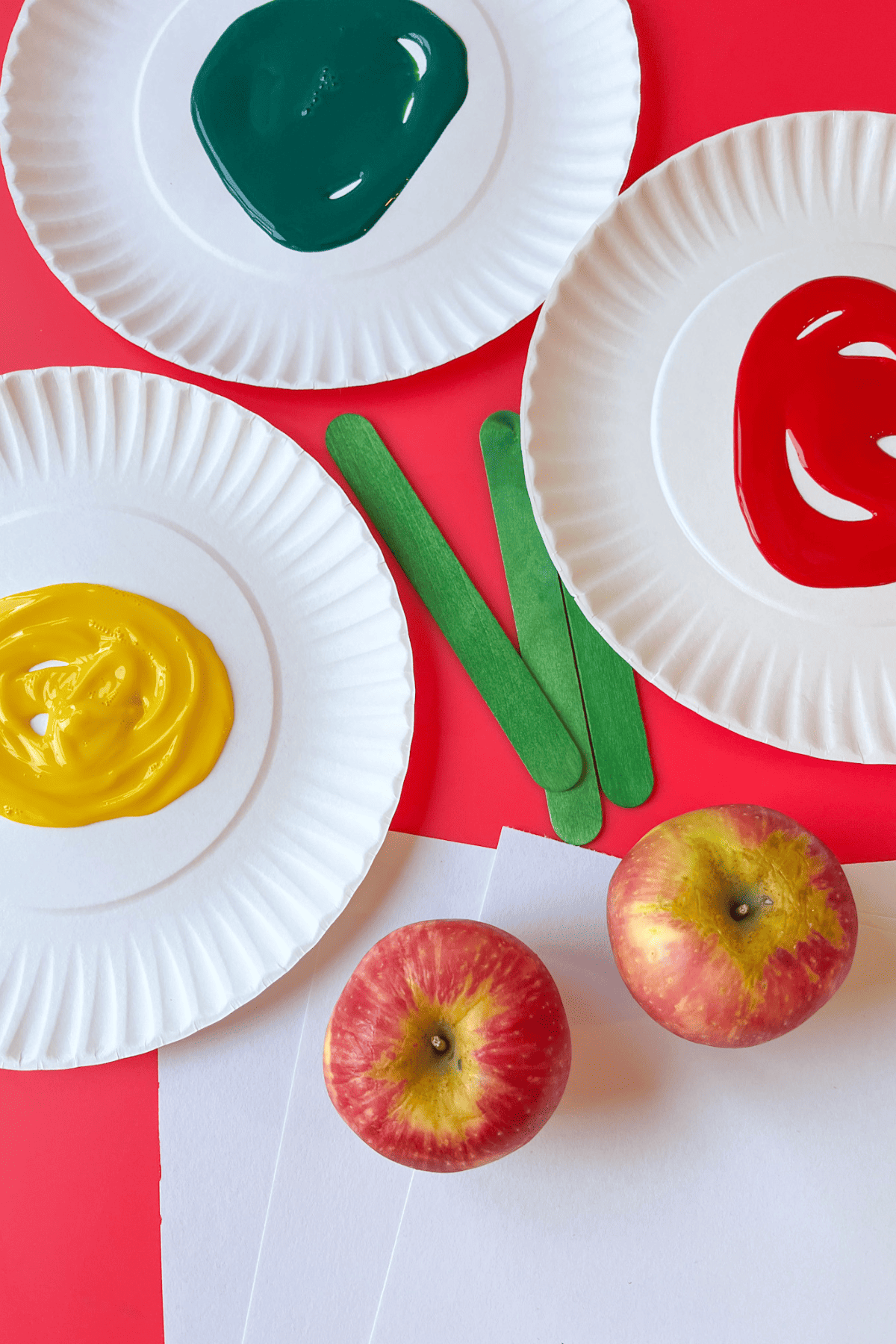 Apple Stamps Process Art Activity - Friends Art Lab