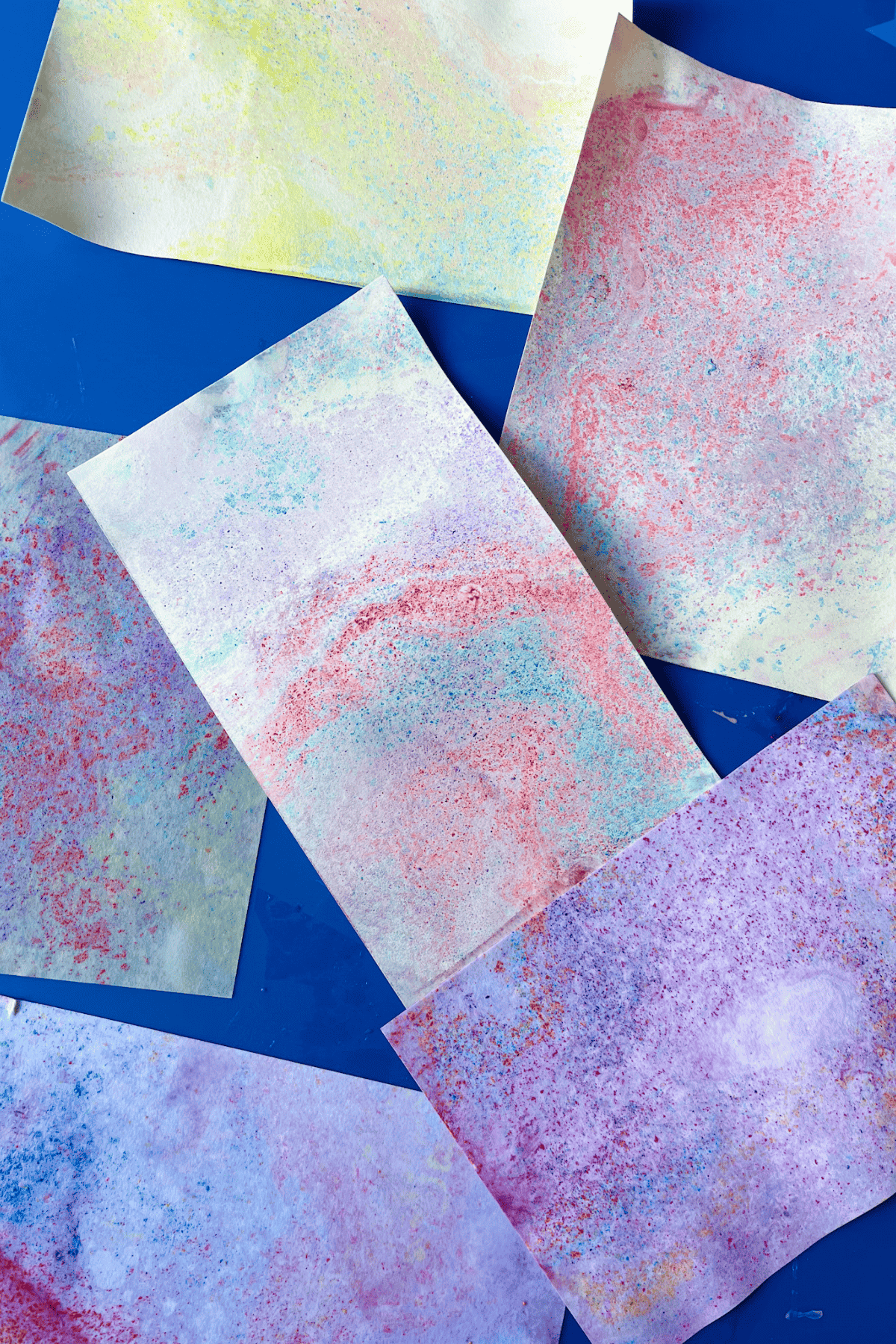 How to Make Floating Chalk Prints: Process Art for Kids - Friends Art Lab