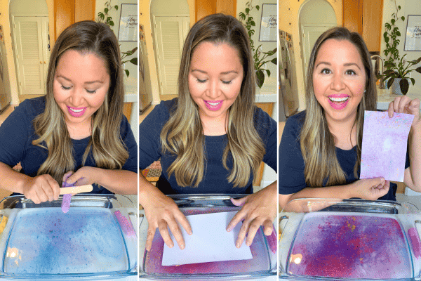How to Make Floating Chalk Prints: Process Art for Kids - Friends Art Lab