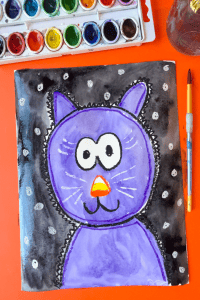 Halloween Directed Draw: Not-So-Spooky Cat - Friends Art Lab