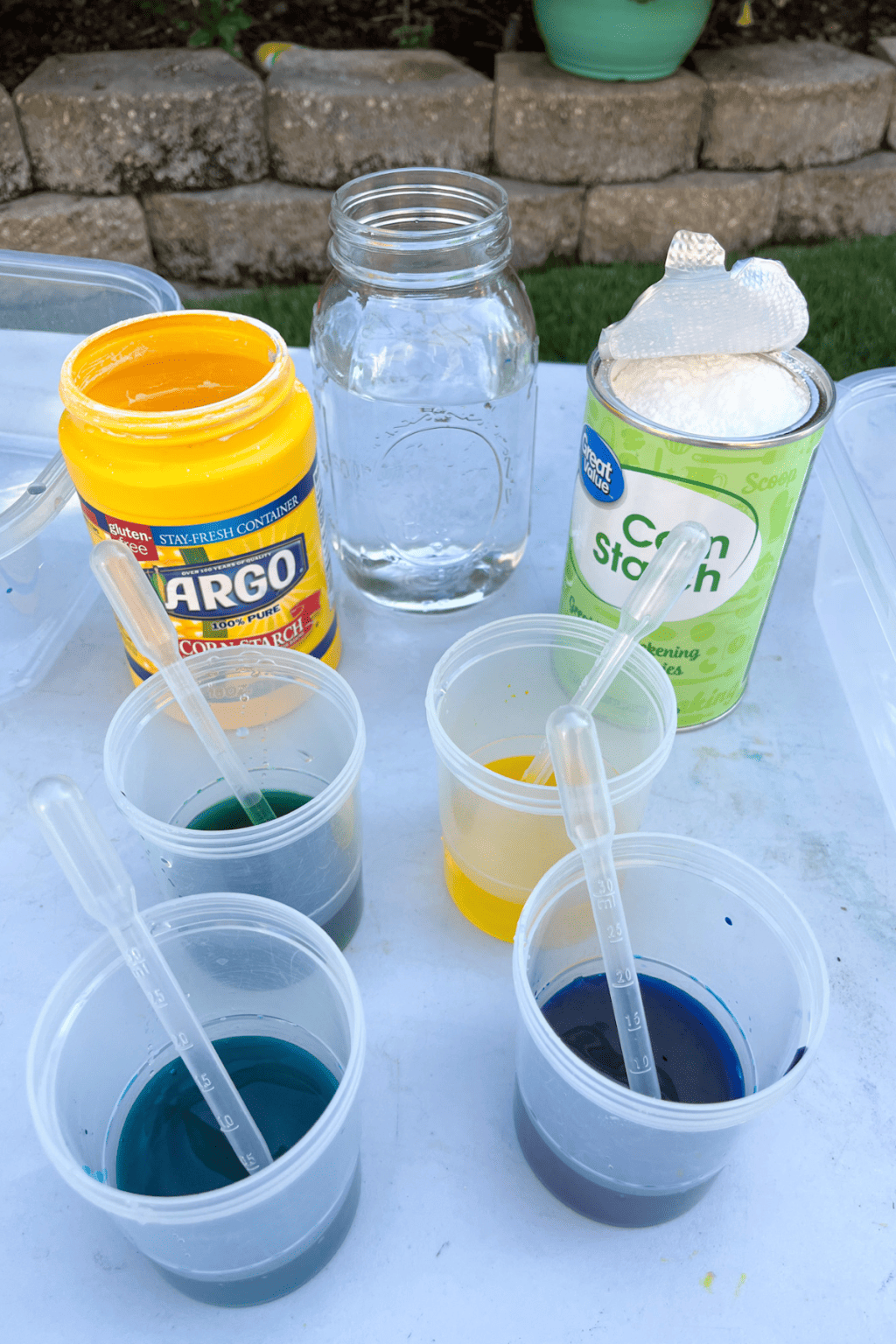 Oobleck Color Factory Outdoor Activity - Friends Art Lab