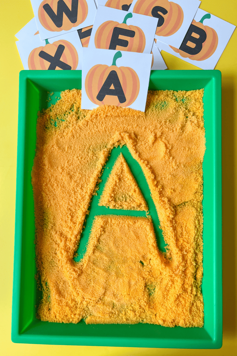 Fall Sensory Writing Activity + Free Printable Pumpkin Cards - Friends ...