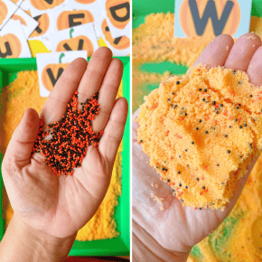 Fall Sensory Writing Activity + Free Printable Pumpkin Cards - Friends ...