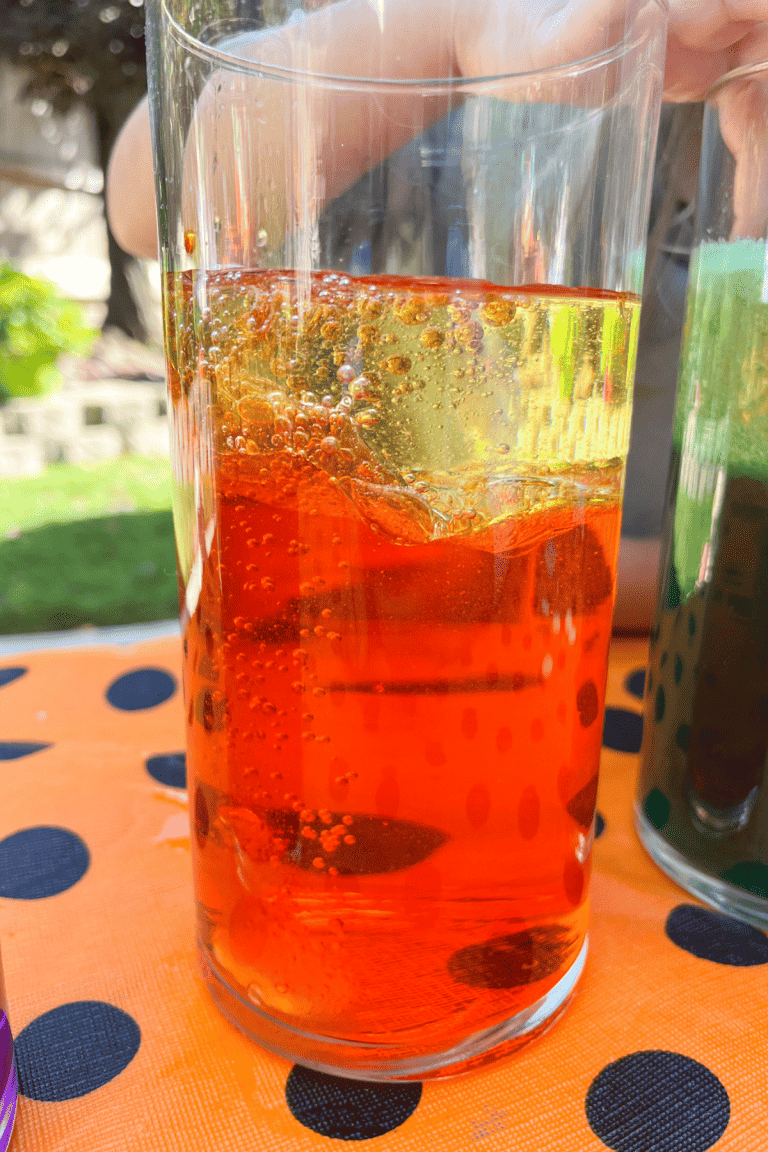 Halloween Lava Lamp Science Experiment - Friends Art Lab