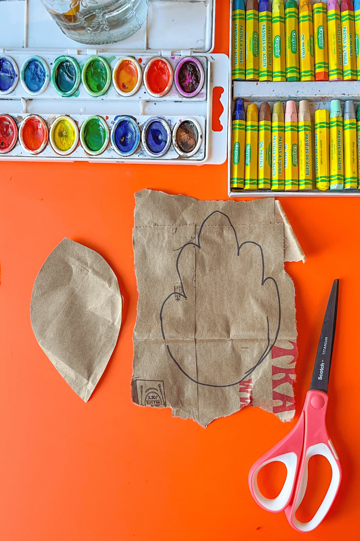 Paper Bag Fall Leaf Art for Kids - Friends Art Lab
