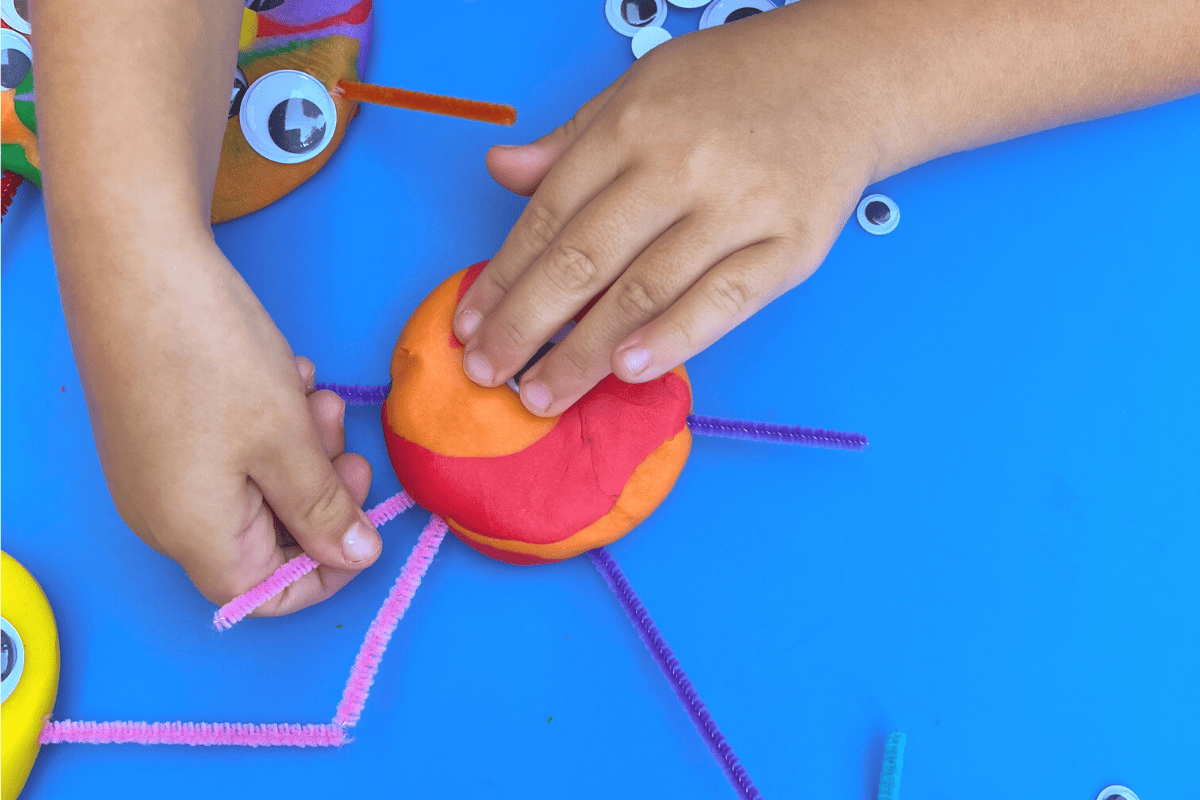 Play Dough Monsters - Friends Art Lab