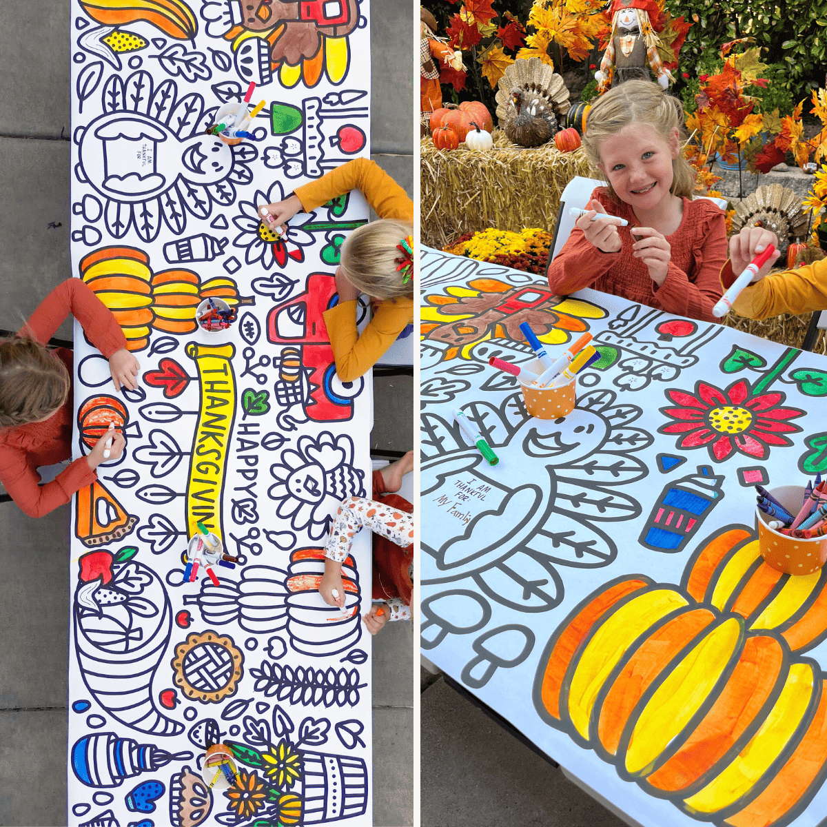 Coloring Poster Thanksgiving-themed Coloring Pages • Printable Crafts ...