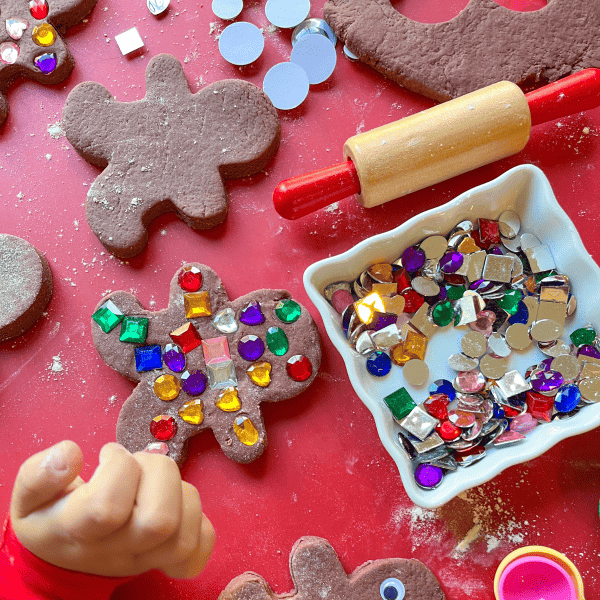 Gingerbread Man Play Dough Activity - Friends Art Lab