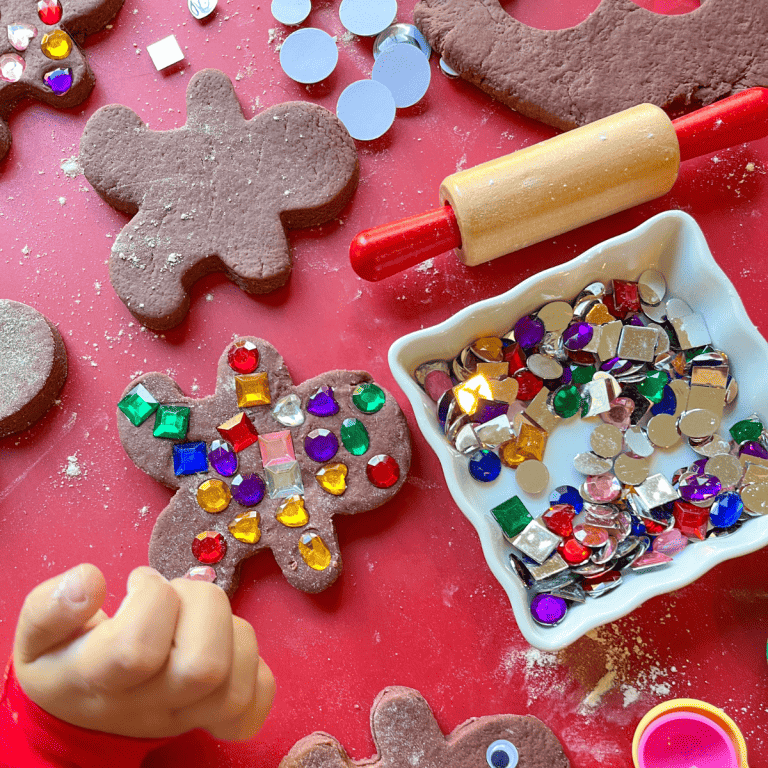 Gingerbread Man Play Dough Activity - Friends Art Lab