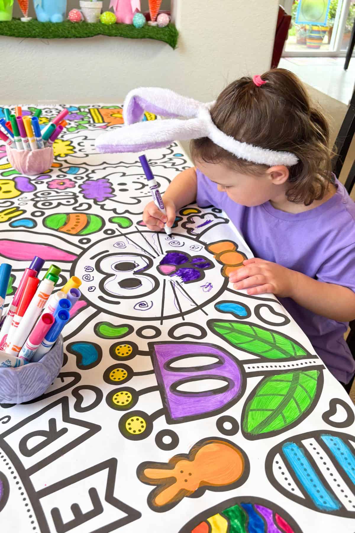 Easter Giant Coloring Poster - Friends Art Lab