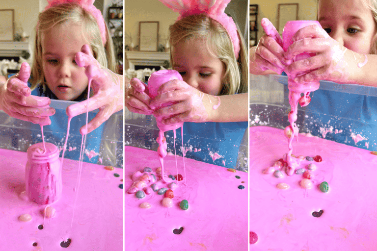 Jelly Bean Oobleck Easter Sensory Bin - Friends Art Lab