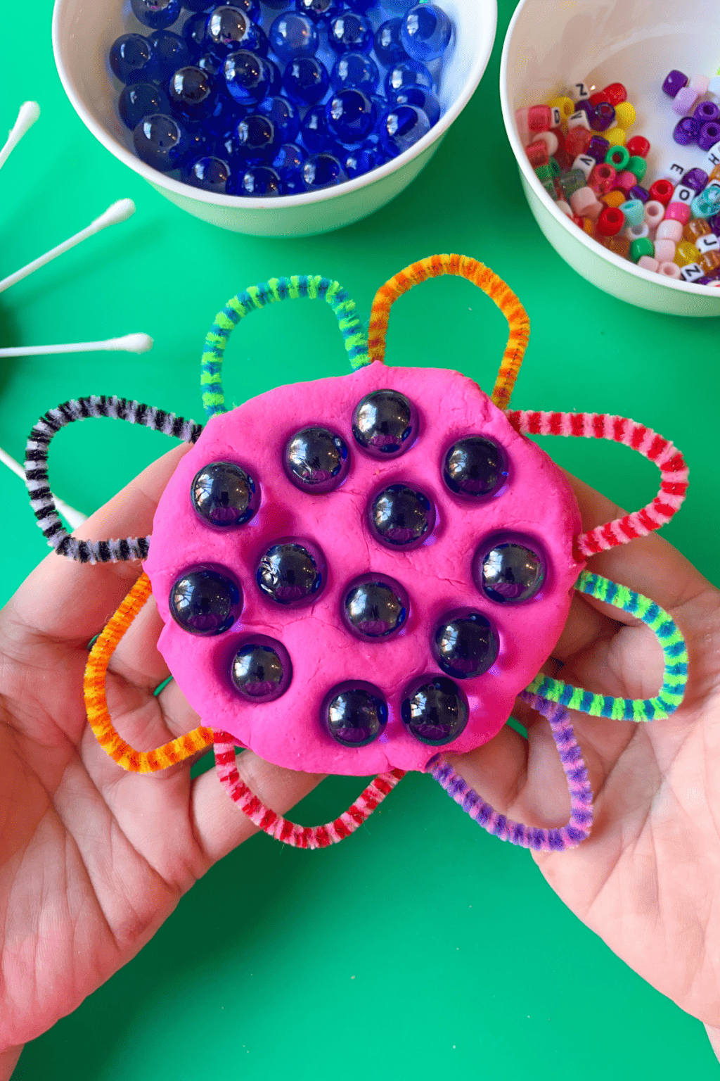 Play Dough Spring Flowers - Fine Motor Activity - Friends Art Lab