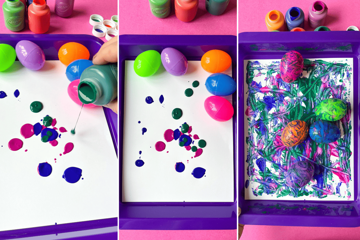 Easter Egg Marble Painting Art - Friends Art Lab