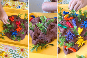 Insect Garden Play Dough Activity - Friends Art Lab