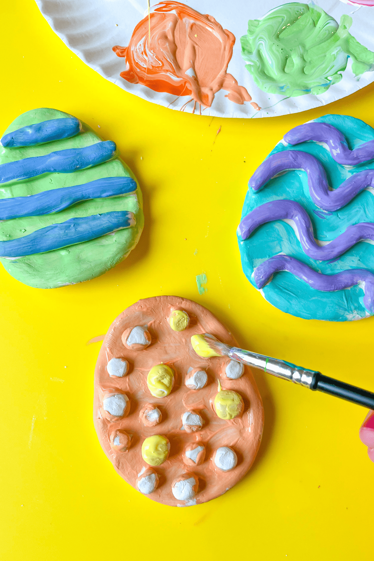 Air-Dry Clay Easter Eggs Art Activity - Friends Art Lab