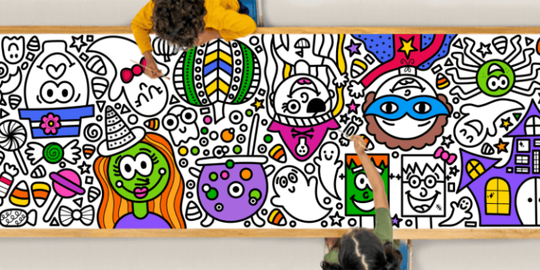 Halloween Cutting and Tracing Pages for Kids - Friends Art Lab