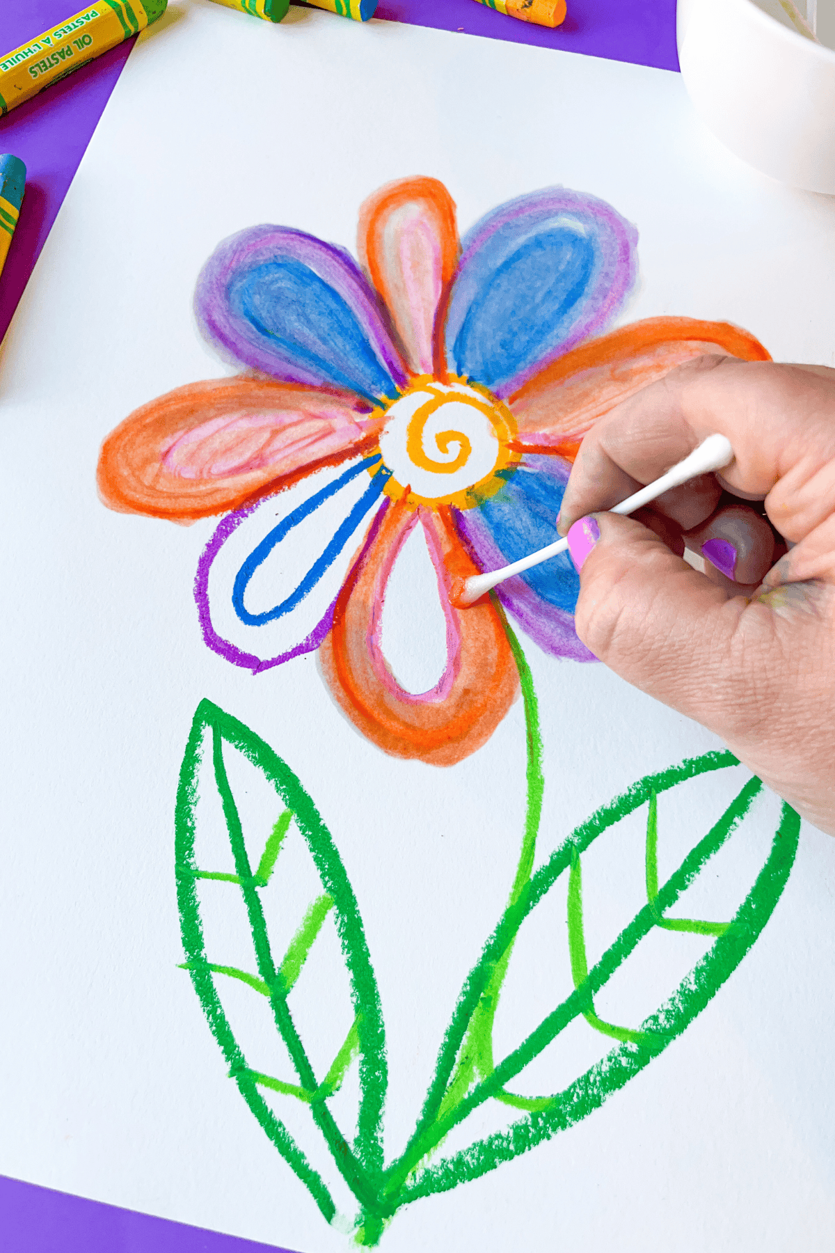 Painting with Oil Pastels – Process Art for Kids - Friends Art Lab