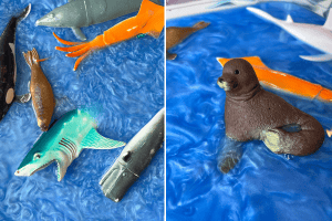 Ocean Sensory Bin - Friends Art Lab