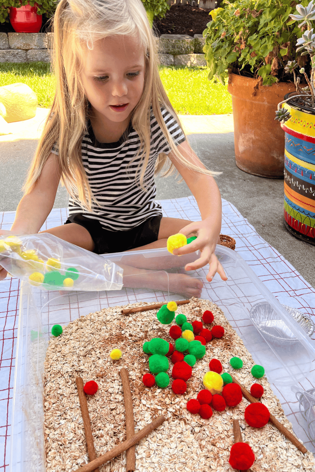 Apple Pie Sensory Bin Fall Activity - Friends Art Lab