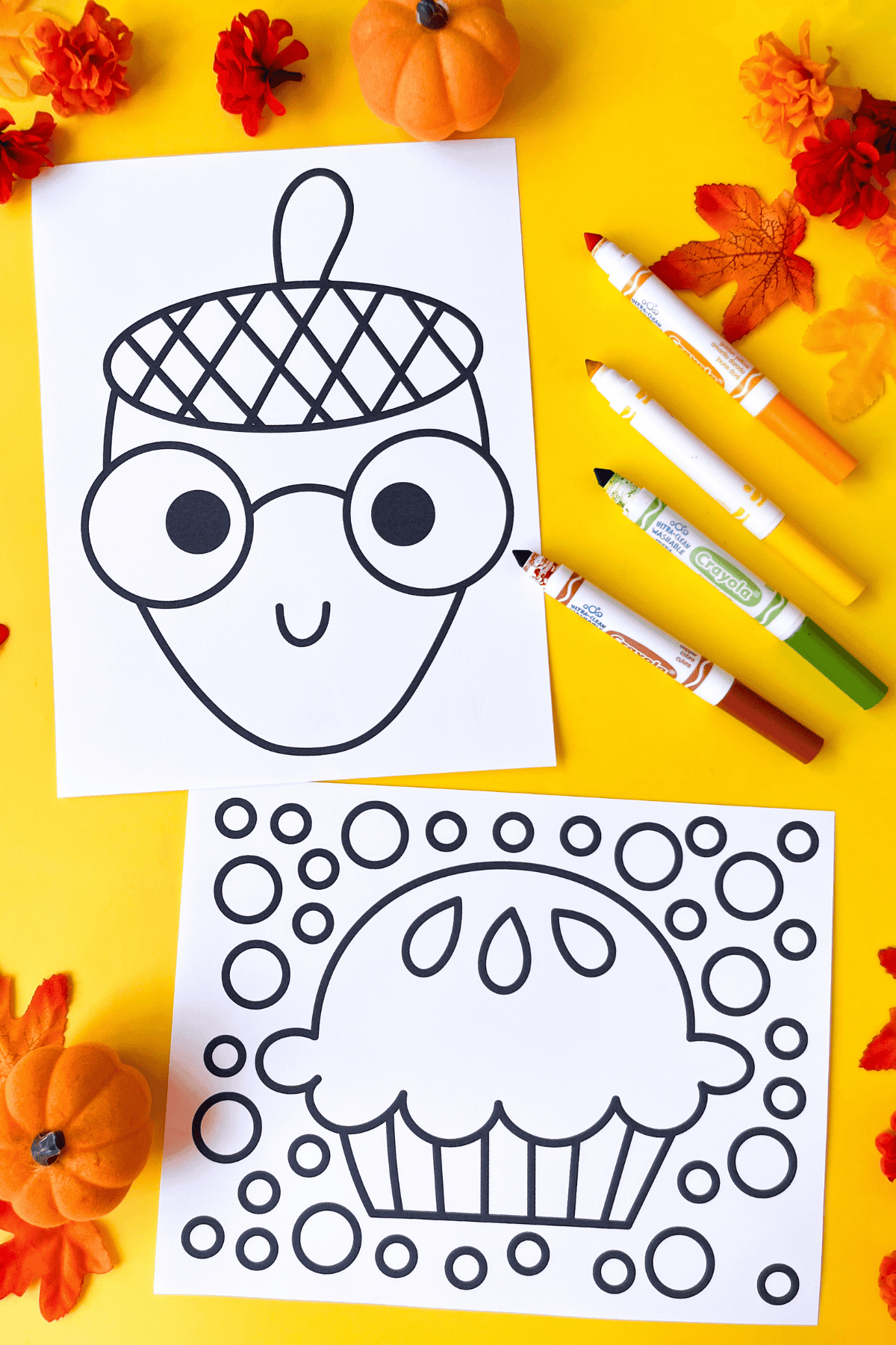 Fall Coloring Pages for Kids: Preschool Fall Activity - Friends Art Lab