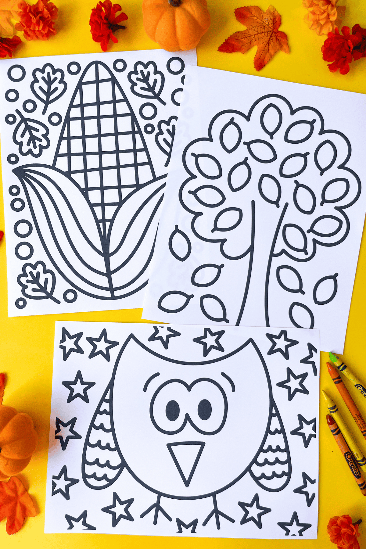 Fall Coloring Pages for Kids: Preschool Fall Activity - Friends Art Lab