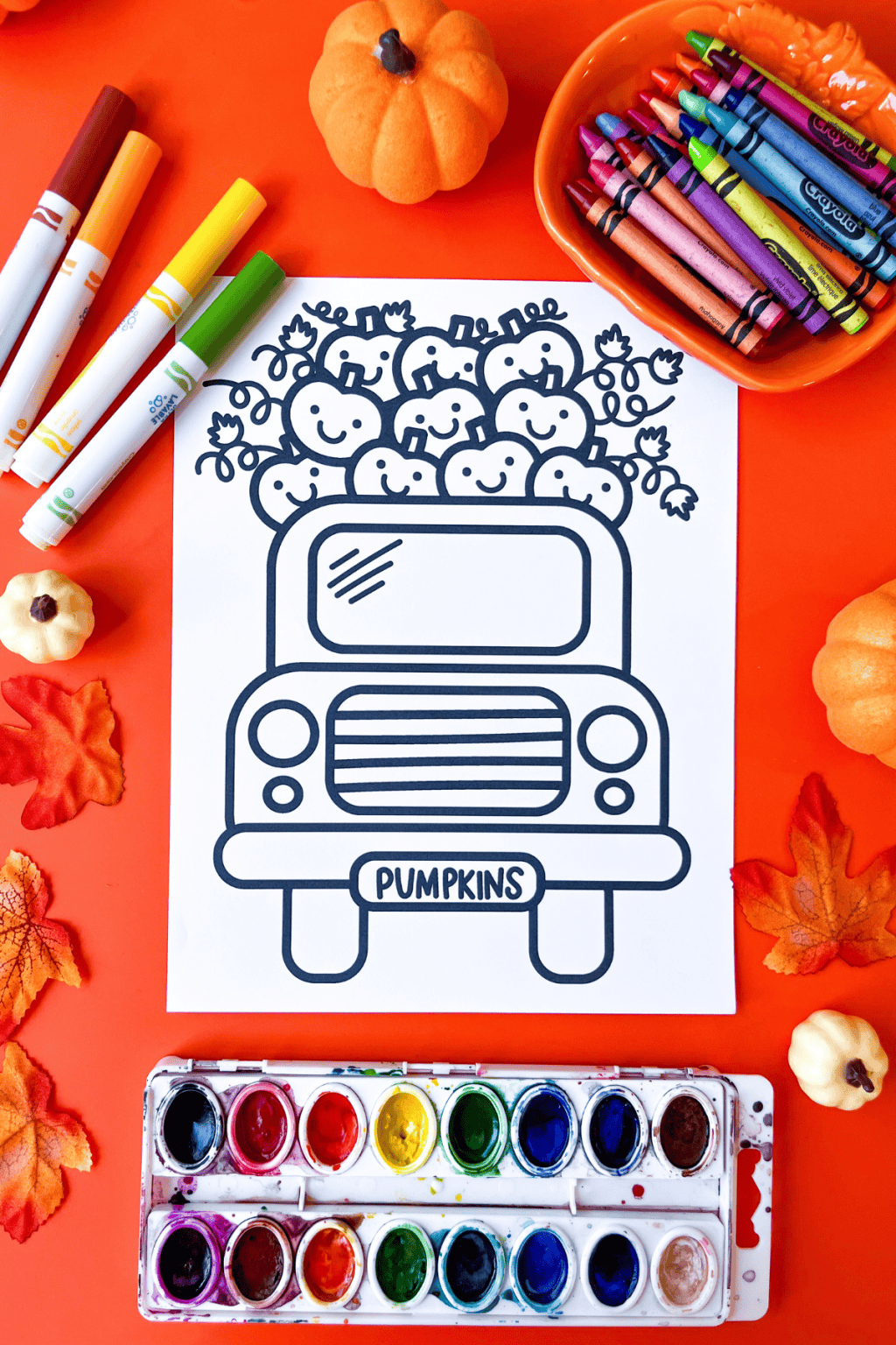 Pumpkin Coloring Pages for Kids - Friends Art Lab