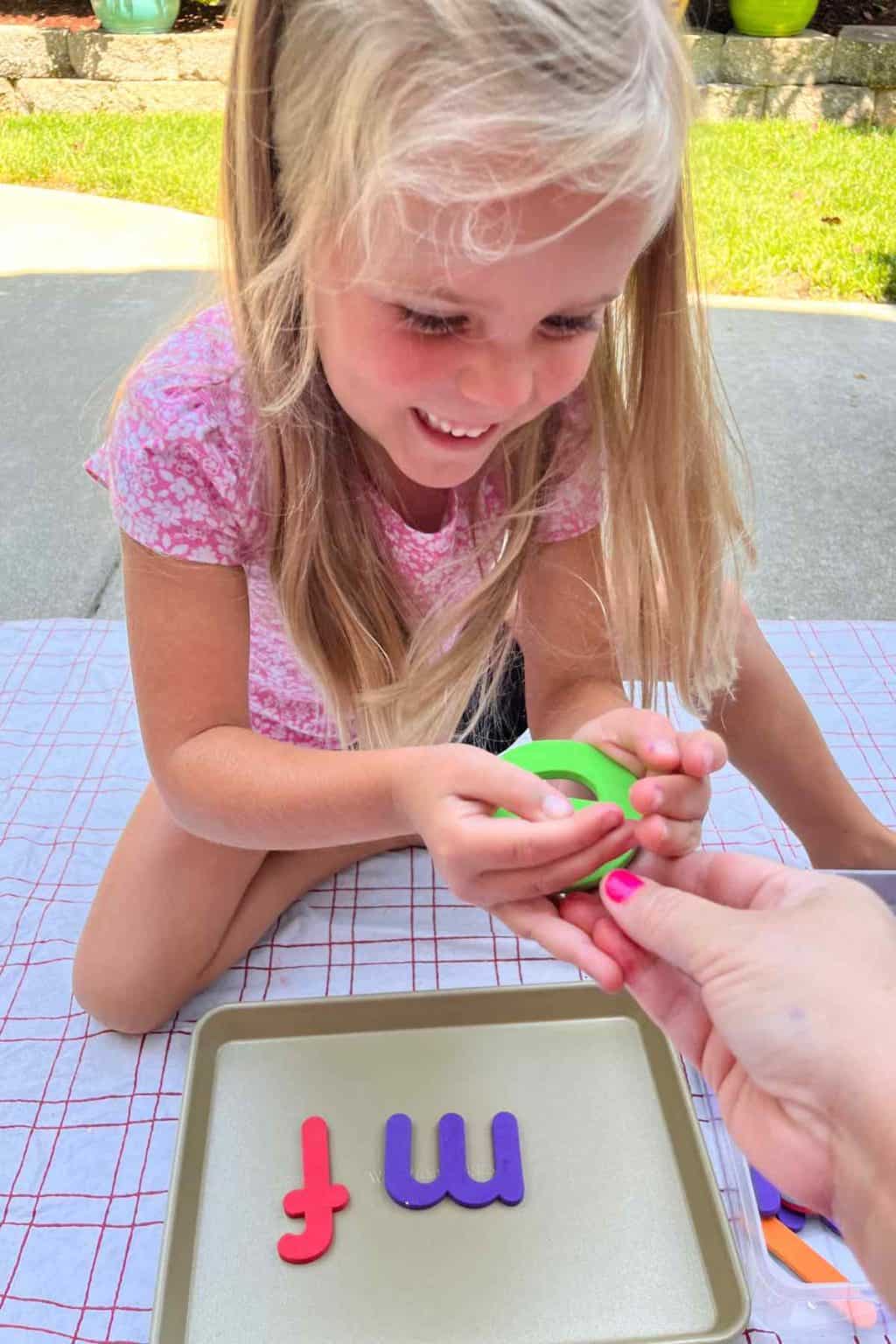 Preschool Letter Memory Game - Friends Art Lab