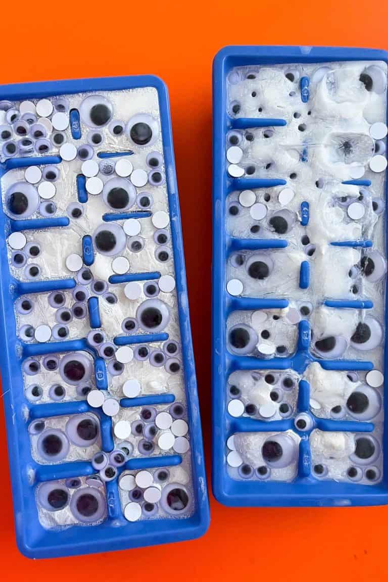 Ghost Ice – Easy Preschool Halloween Activity - Friends Art Lab