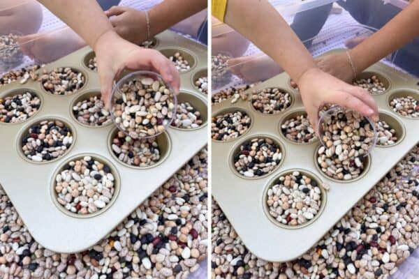 Bean Sensory Bin Preschool Activity - Friends Art Lab