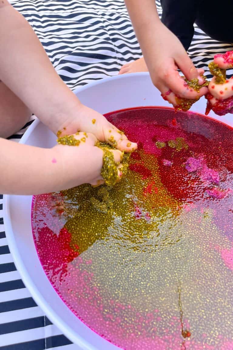 Chia Pudding Sensory Bin: Taste-Safe Sensory Play - Friends Art Lab