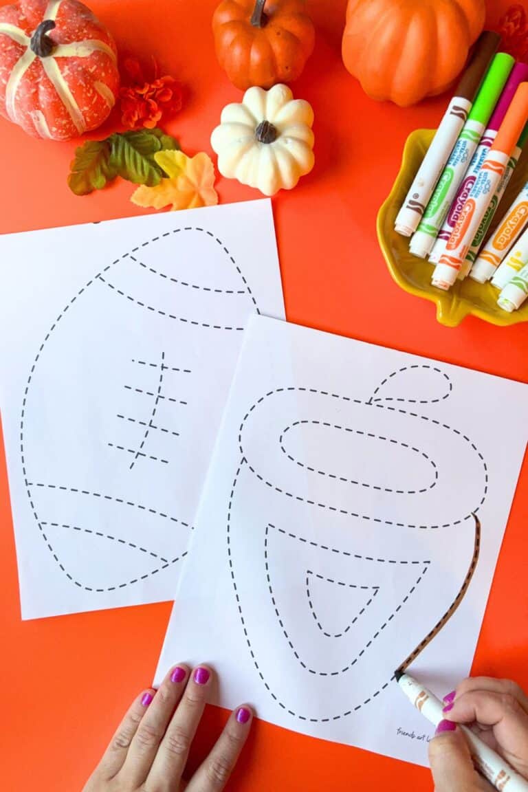 Fall Cutting and Tracing Pages - 8 Free Designs - Friends Art Lab
