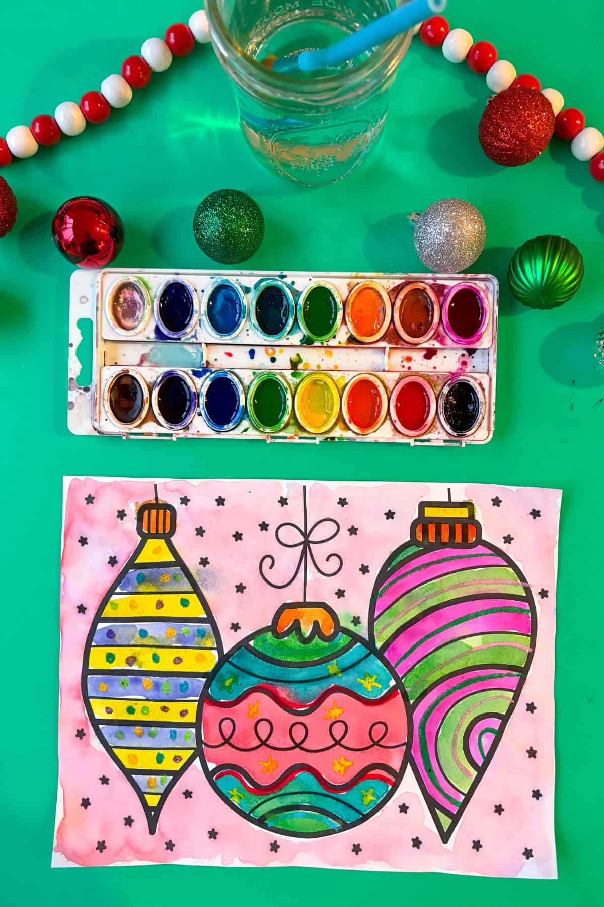 Ornament Coloring Pages for Kids – Preschool Christmas Activity ...