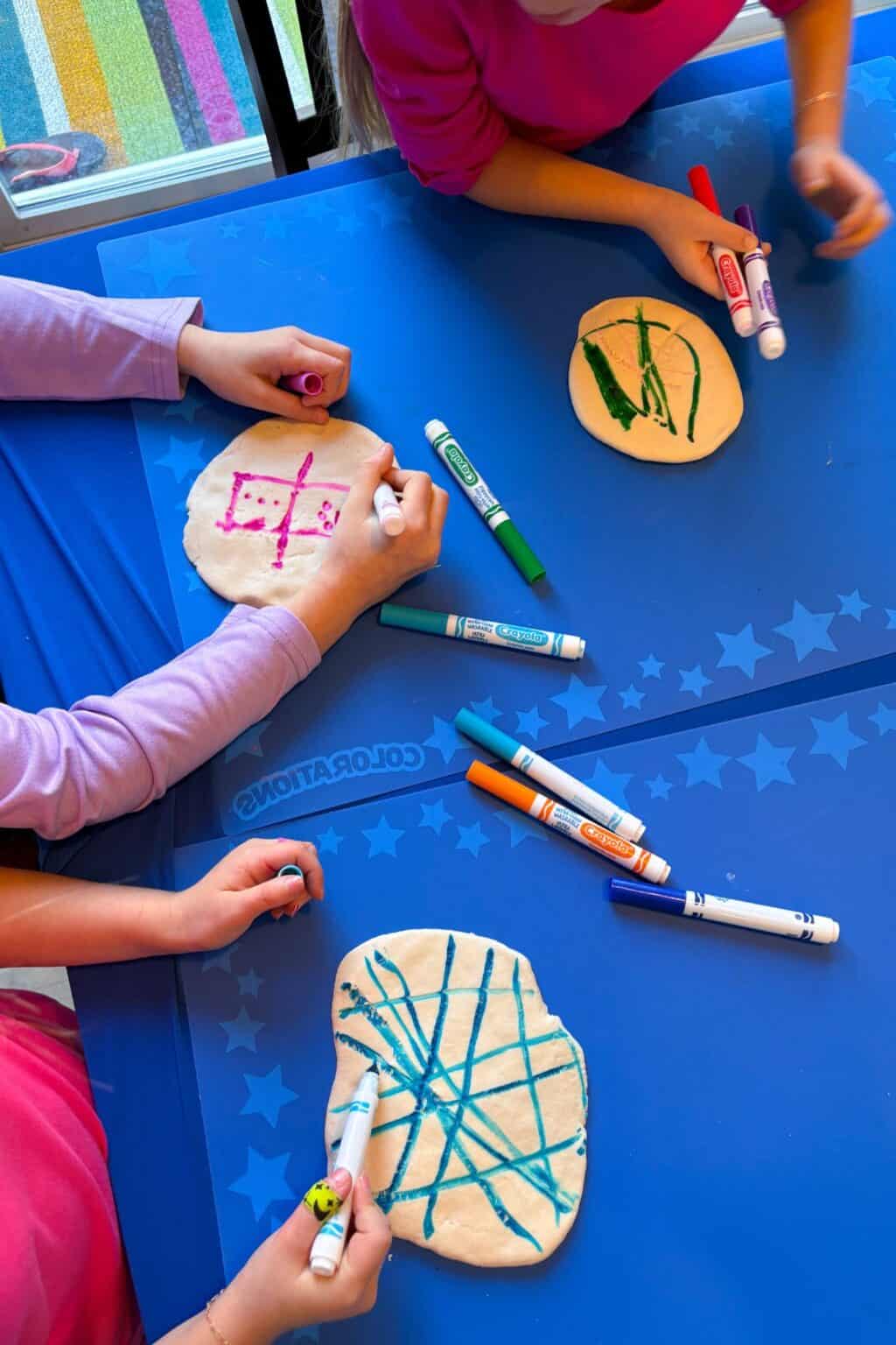 Drawing on Play Dough Sensory Activity - Friends Art Lab