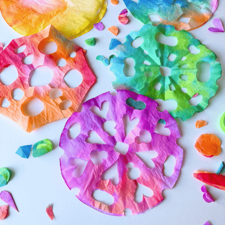 How to Color Coffee Filters + 3 Kid Crafts to Try - Friends Art Lab