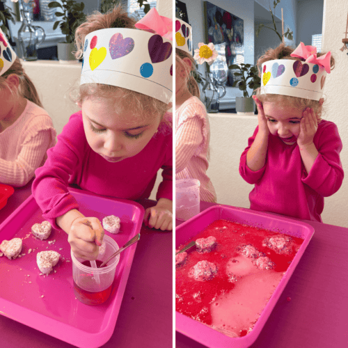 Valentine’s Day Science Activity Fizzy Hearts - Friends Art Lab