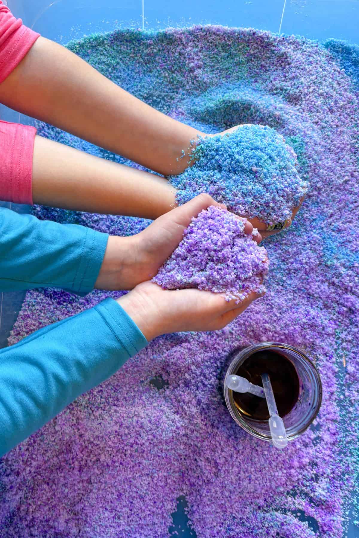 Winter Fine Motor Activity with Insta-Snow - Friends Art Lab