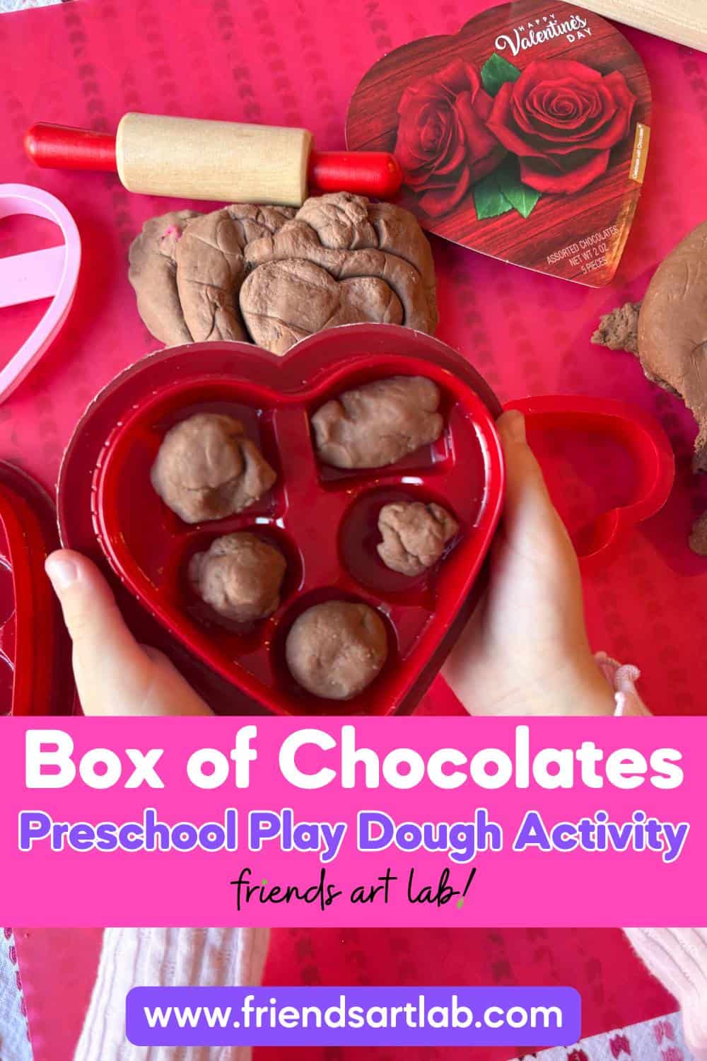 Chocolate Play Dough – Preschool Valentine’s Day Activity - Friends Art Lab